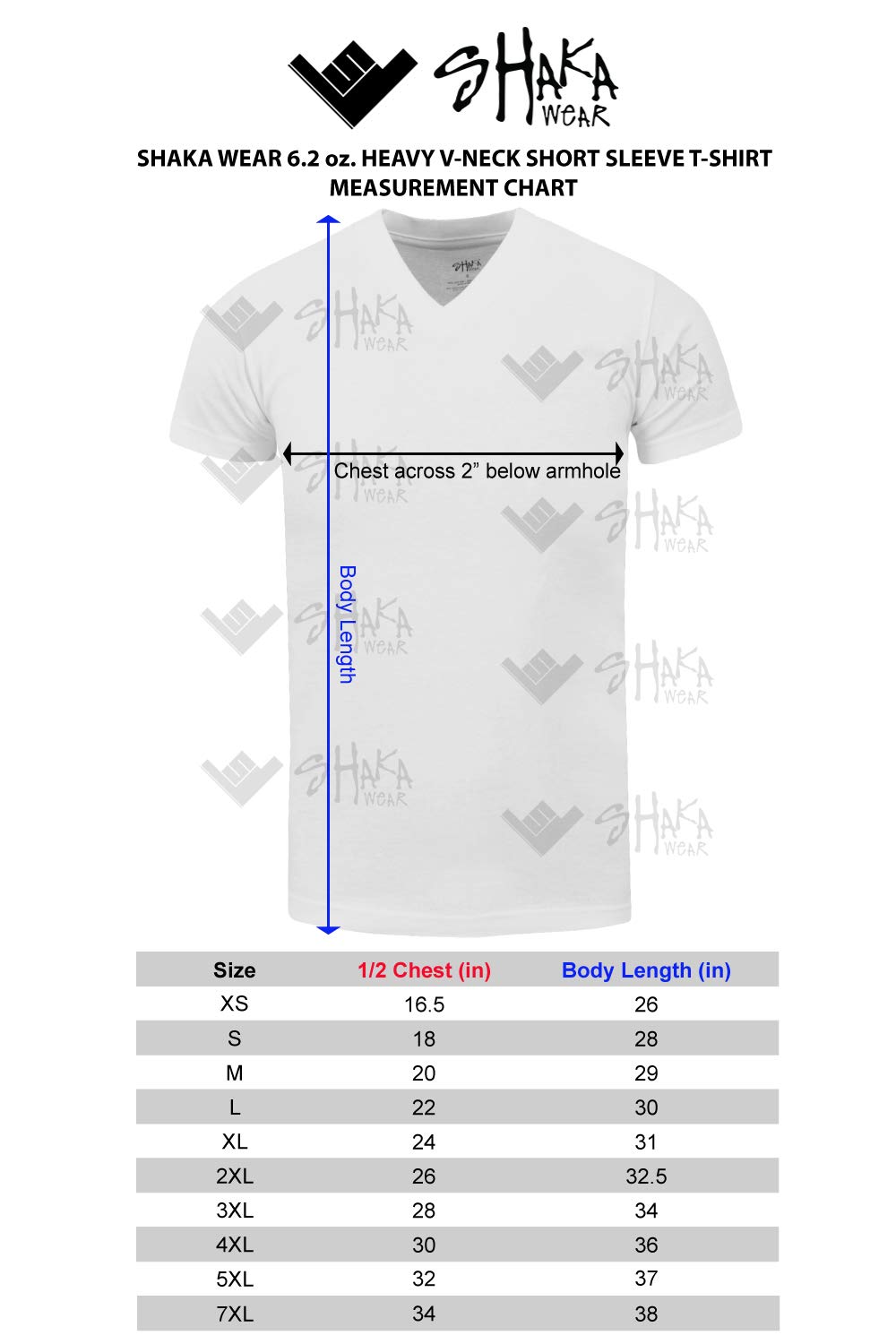 Shaka Wear Men's T Shirt โ Basic Premium Heavyweight Cotton Short Sleeve V Neck Plain T Shirt Tee Top Tshirt Regular Big Size Orange 3XL