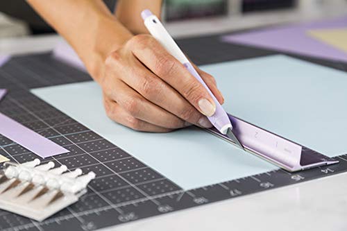 Cricut TrueControl Knife Kit - For Use As a Precision Knife, Craft knife, Carving Knife and Hobby Knife - For Art, Scrapbooking, Stencils, and DIY Projects - Comes With 5 Spare Blades - [Lilac]