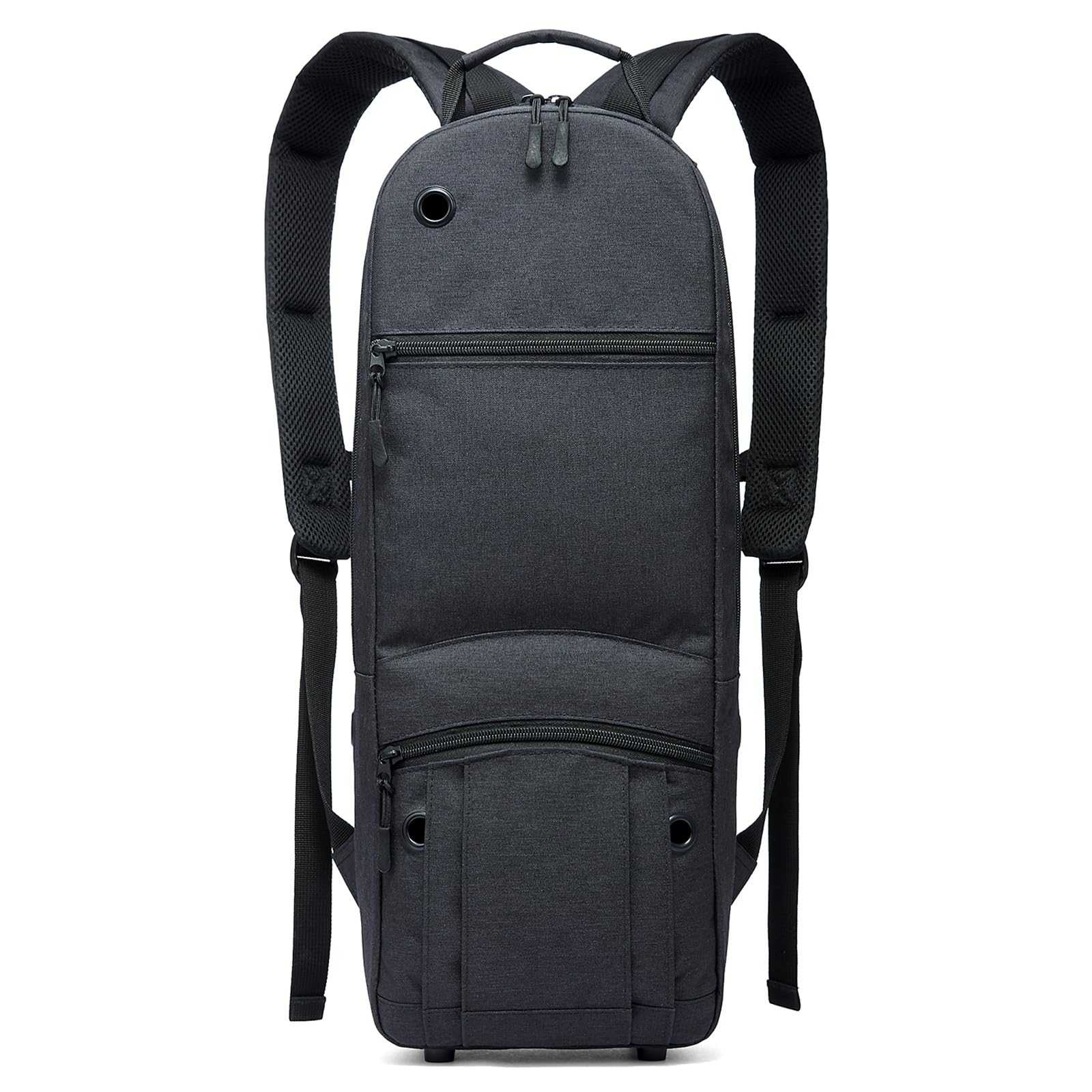 iGuerburn Oxygen Tank Backpack Size D, Portable Oxygen Backpack for D/M15 JD/M22 Cylinder Bag O2 Tank Carrier Holder for Travel (Black)