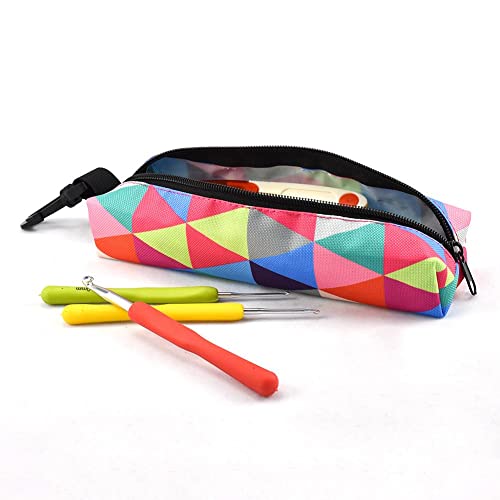 Yarn Storage Bag, Portable DIY Hand Weaving Craft Knitting Case Organizer Crochet Hooks Thread Holder Totes, Traveling Sewing Tools Accessories
