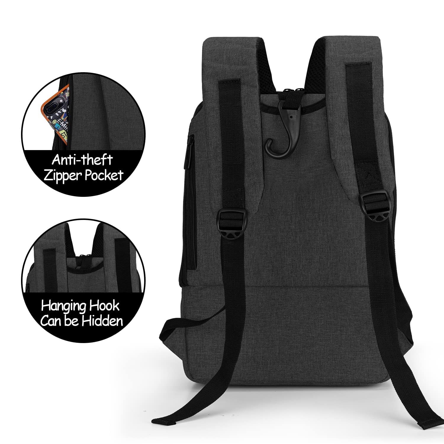 CURMIO Travel Backpack Compatible with Inogen, OxyGo and Caire Units, Portable Oxygen Concentrator Bag with Storage Compartment, Bags Only