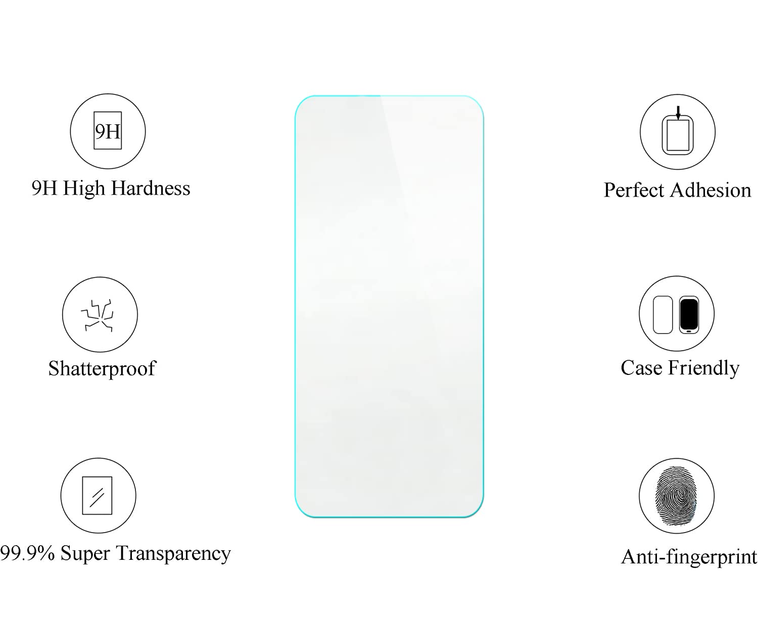 jioeuinly Case for Infinix Smart 6 Case Compatible with Infinix Smart 6 Phone Case Cover [with Tempered Glass Screen Protector][Ring Support][Silver Reflect Light] DYL-CHX