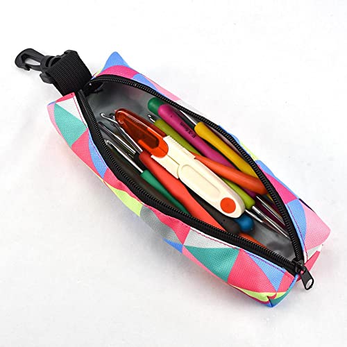 Yarn Storage Bag, Portable DIY Hand Weaving Craft Knitting Case Organizer Crochet Hooks Thread Holder Totes, Traveling Sewing Tools Accessories