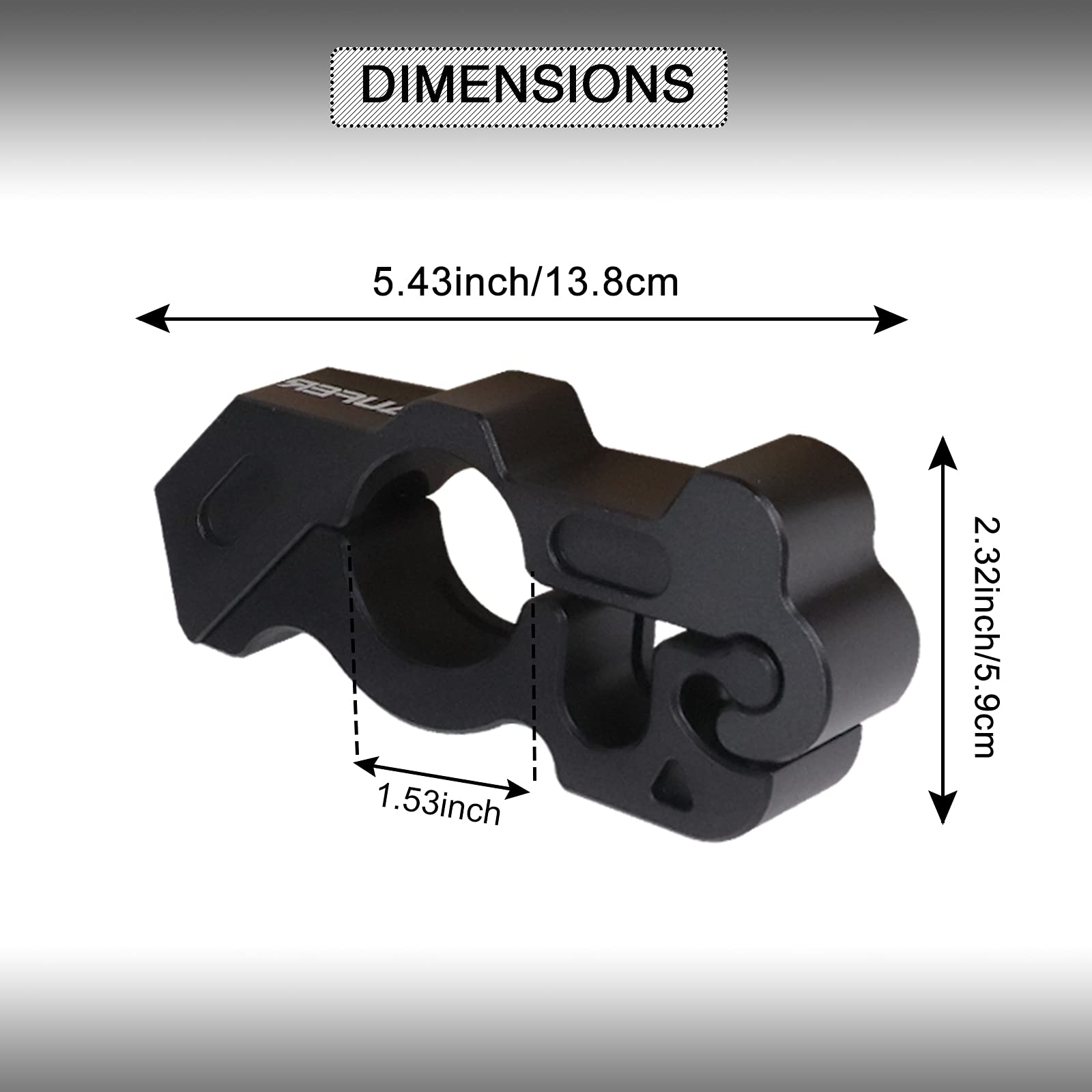 AUFER Universal Heavy Duty Motorcycle Grip Lock Handlebar Lock Throttle Lock Anti Theft Brake Lever Locking Compatible with for Motorbike Sports Bikes Scooter Mopeds ATVs (Black)