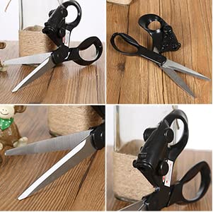 Eatbuy Guided Scissors - Pro Sewing Laser Guided Scissors Fabric Scissors, Cut Straight Fast Fabrics Paper Crafts Art, for Fabrics, Paper, Crafts Cutting