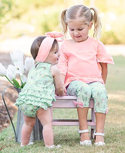 RuffleButts® Baby/Toddler Girls Pink Mia Top - 18-24m