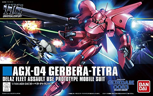 Bandai Hobby HGUC #159 Gerbera Tetra Action Figure Model Kit, 1/144 Scale