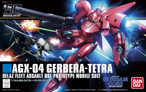 Bandai Hobby HGUC #159 Gerbera Tetra Action Figure Model Kit, 1/144 Scale