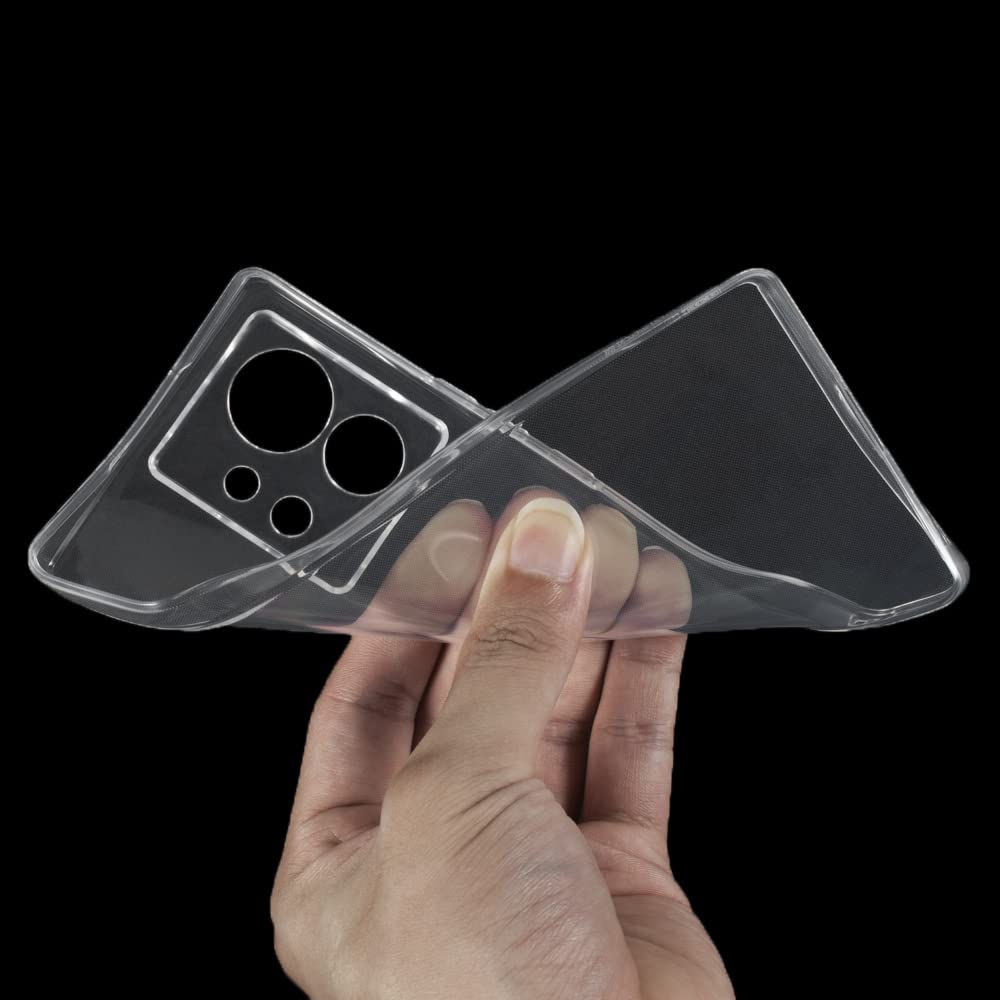 for Infinix Zero Ultra 5G X6820 Case, Soft TPU Back Cover Shockproof Silicone Bumper Anti-Fingerprints Full-Body Protective Case Cover for Infinix Zero Ultra 5G X6820 (6.80 Inch) (Transparent)