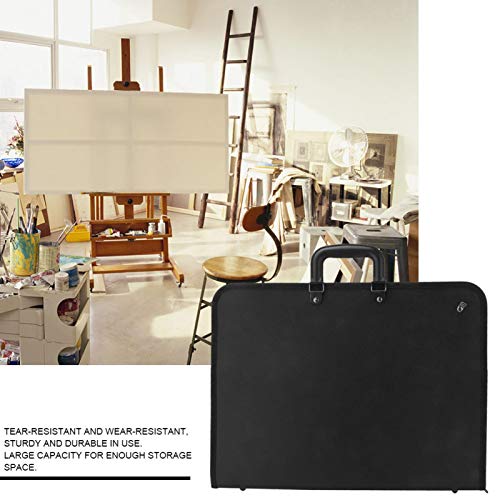 18.9 x 14.5inch Art Portfolios Portable Painting Plate Bag A3 PVC Ding Sketch Board Storage File Bag Document Carry Case