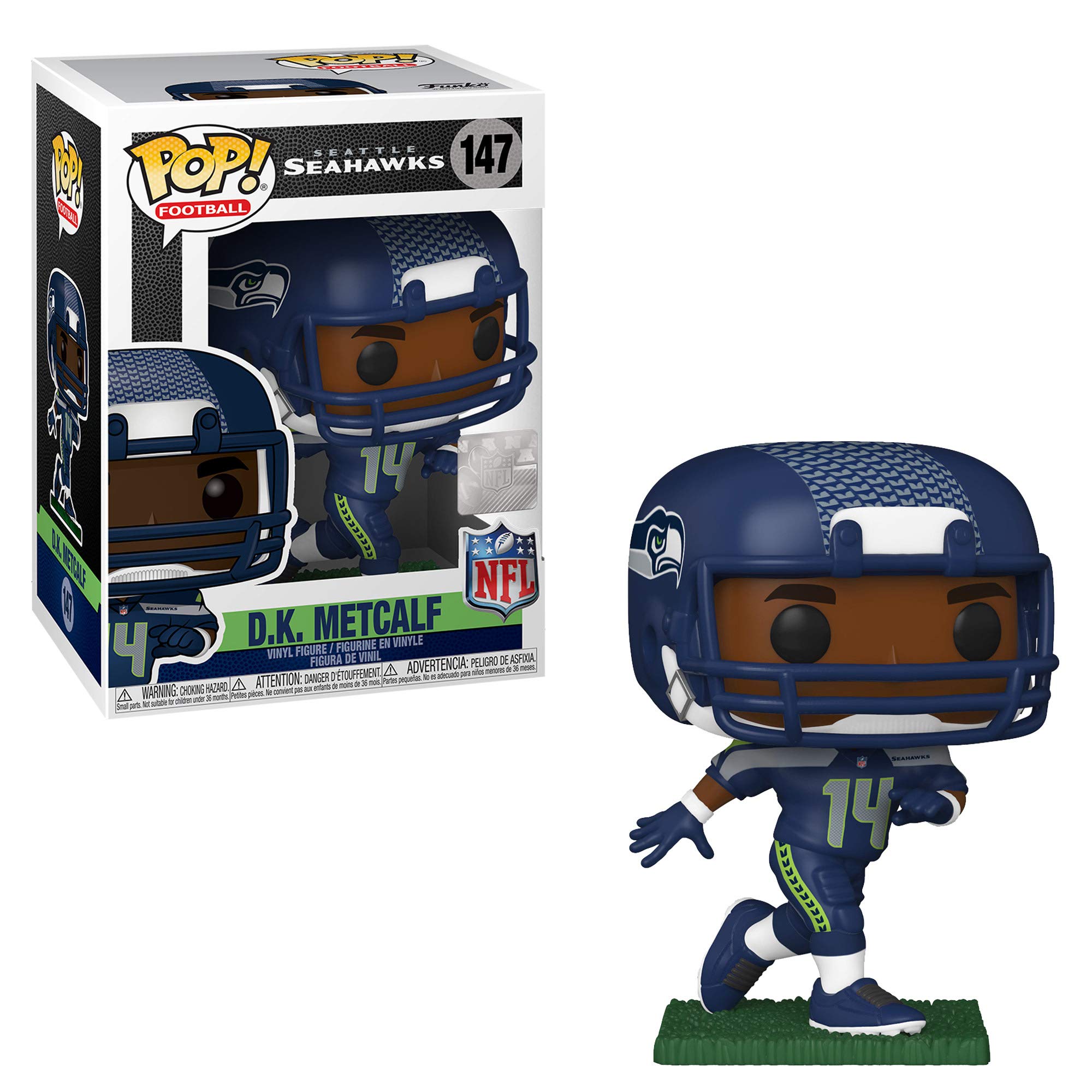 Funko DK Metcalf Seattle Seahawks POP! Football Player Figurine