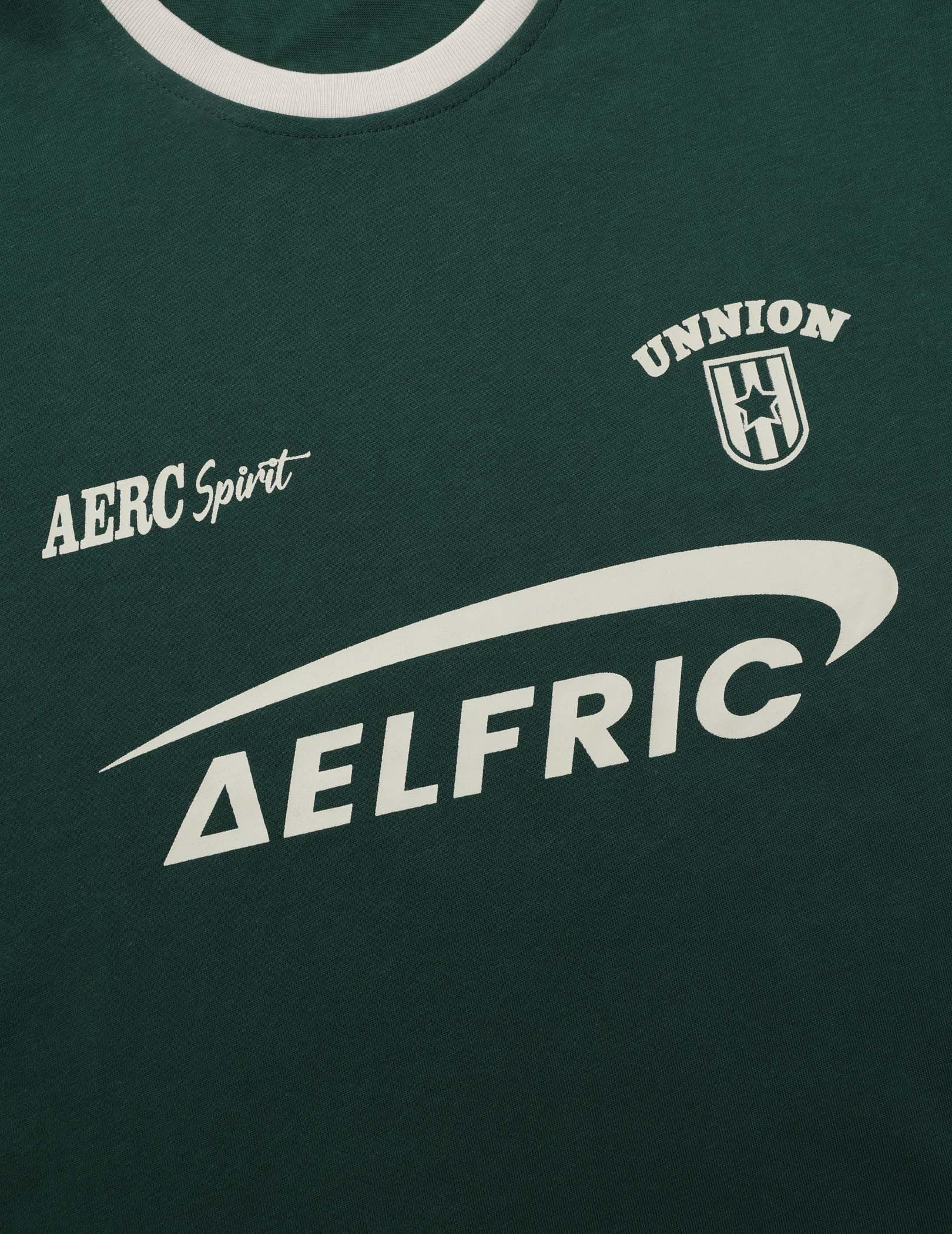 Aelfric Eden Graphic Tees Y2k Women Oversized T Shirts Striped Patchwork Crewneck Unisex Streetwear Tops Green L