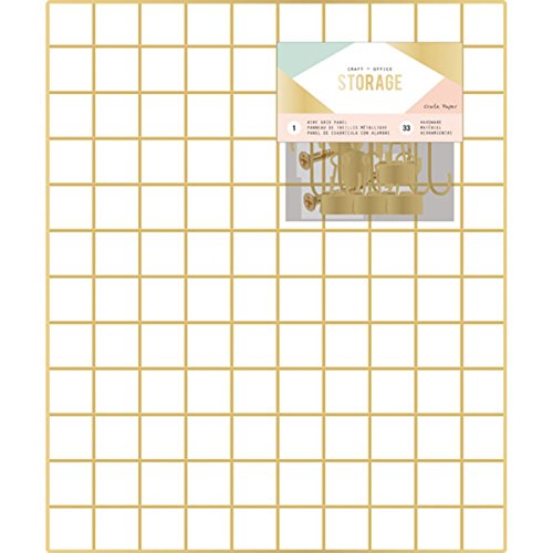 American Crafts Crate Paper Wire System Storage Grid Panel 20 x 24 Inch 33 Piece, 20"X24"