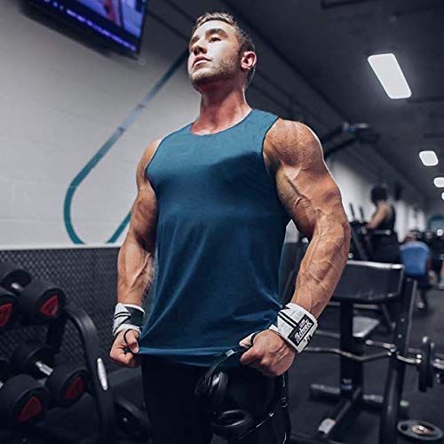 COOFANDY Men's Mesh Active Athletic Tech Tank Top - Workout & Training Activewear