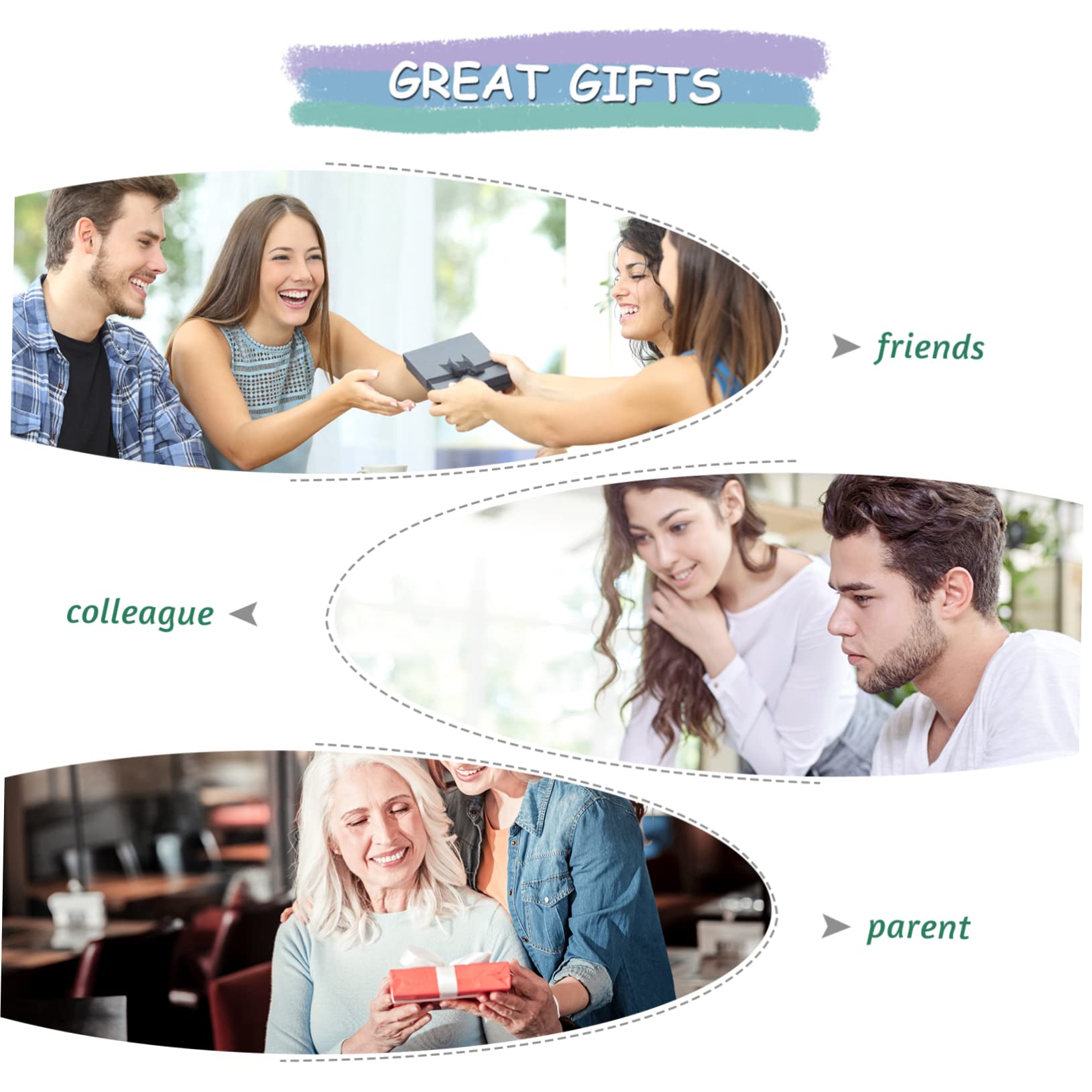 jojofuny Photo Frame Mat 3pcs Square Holes Matboard for Picture Frames Picture Frame Mats Photo Art Display Safe Sturdy