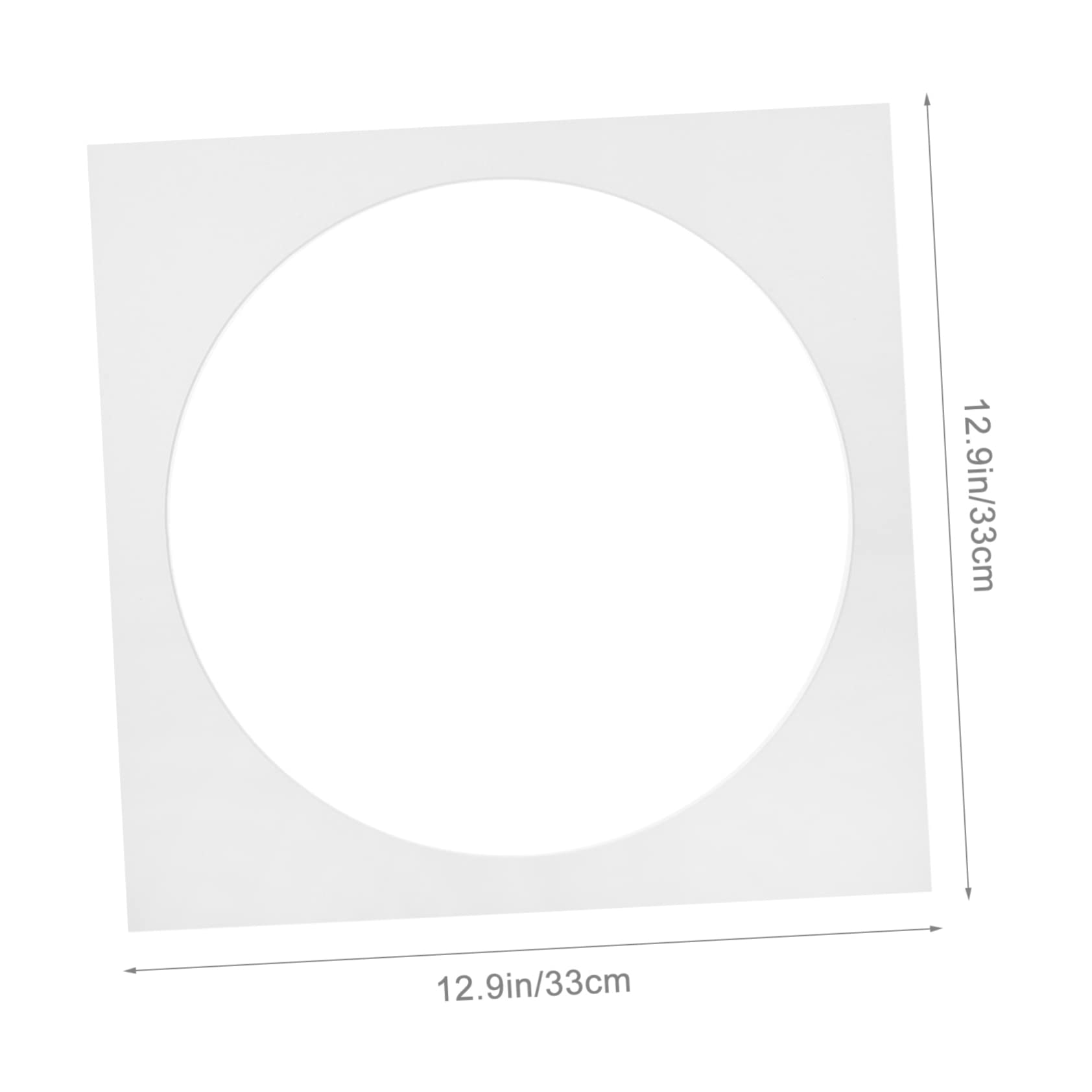 jojofuny Photo Frame Mat 3pcs Square Holes Matboard for Picture Frames Picture Frame Mats Photo Art Display Safe Sturdy
