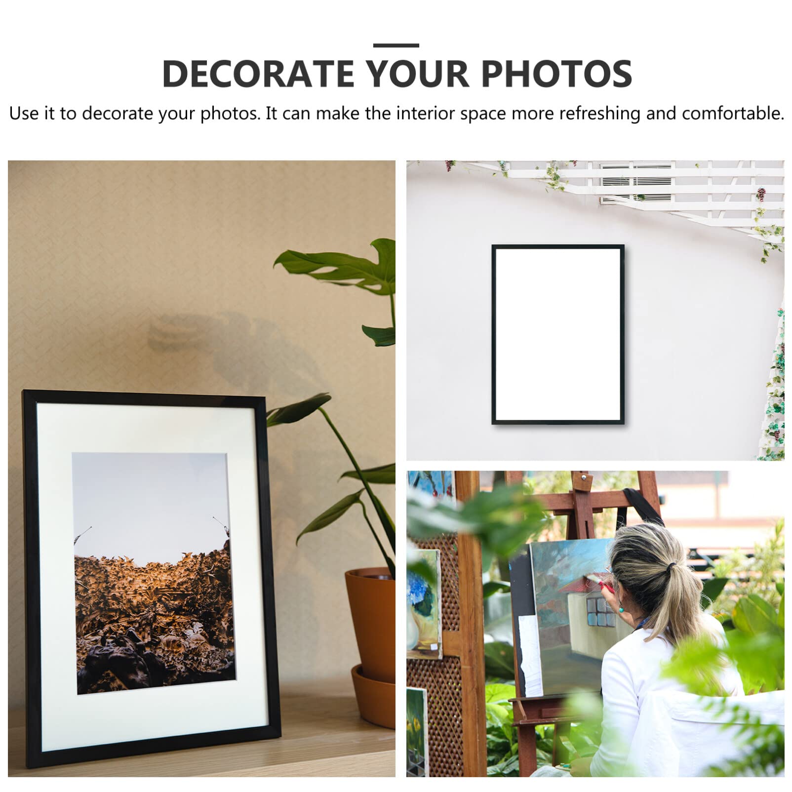 EXCEART 20Pcs Photo Frame Paper pre-Cut Frame mat Photo Frame Matte core Bevel Cut Mattes Backing Board matboard Uncut Photo mats Photo Board mat Photo pad White Suite Nonporous