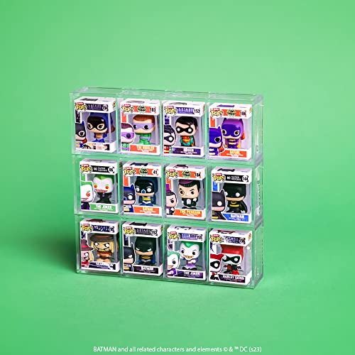 Funko Bitty POP! DC - Batgirl, 4-Pack - Batman, Batgirl, The Riddler and A Surprise Mystery Mini Figure - 0.9 Inch (2.2 Cm) - DC Comics Collectable - Stackable Display Shelf Included - Gift Idea