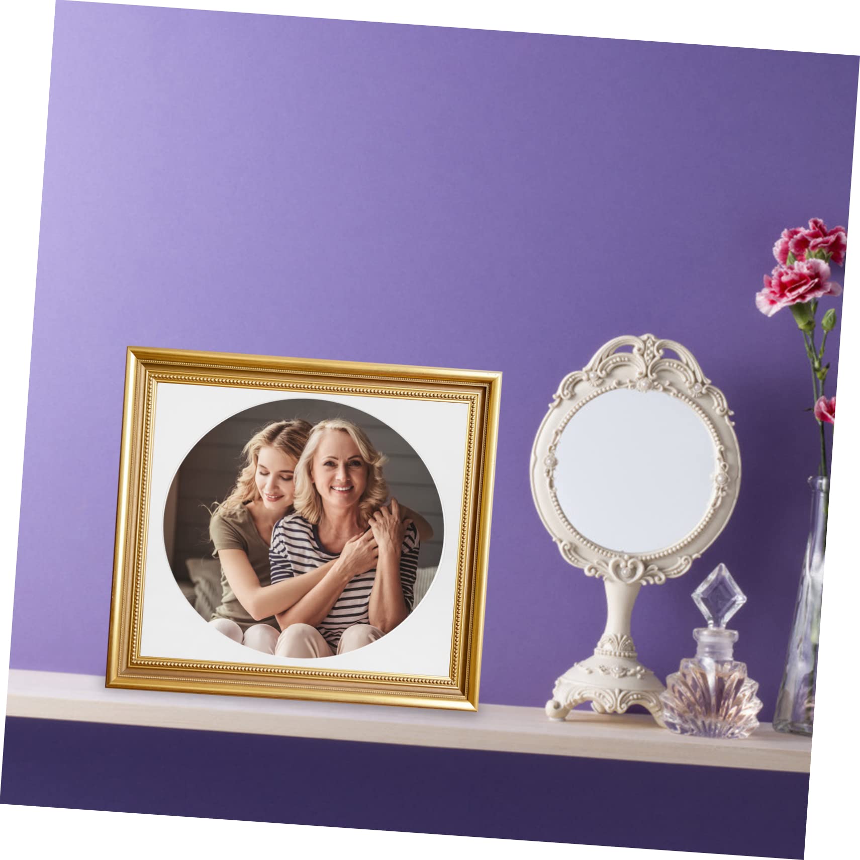 jojofuny Photo Frame Mat 3pcs Square Holes Matboard for Picture Frames Picture Frame Mats Photo Art Display Safe Sturdy