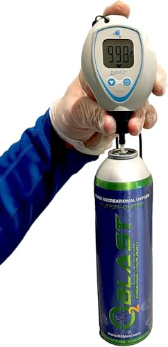O2 Blast Oxygen Cans, 10 Liter 6 Pack Pure Oxygen Canisters with Sanitary Flip Top Cap, Portable Supplemental Oxygen for Breathing & High Altitude, Reduce Recovery Time & Increase Oxygen Levels.