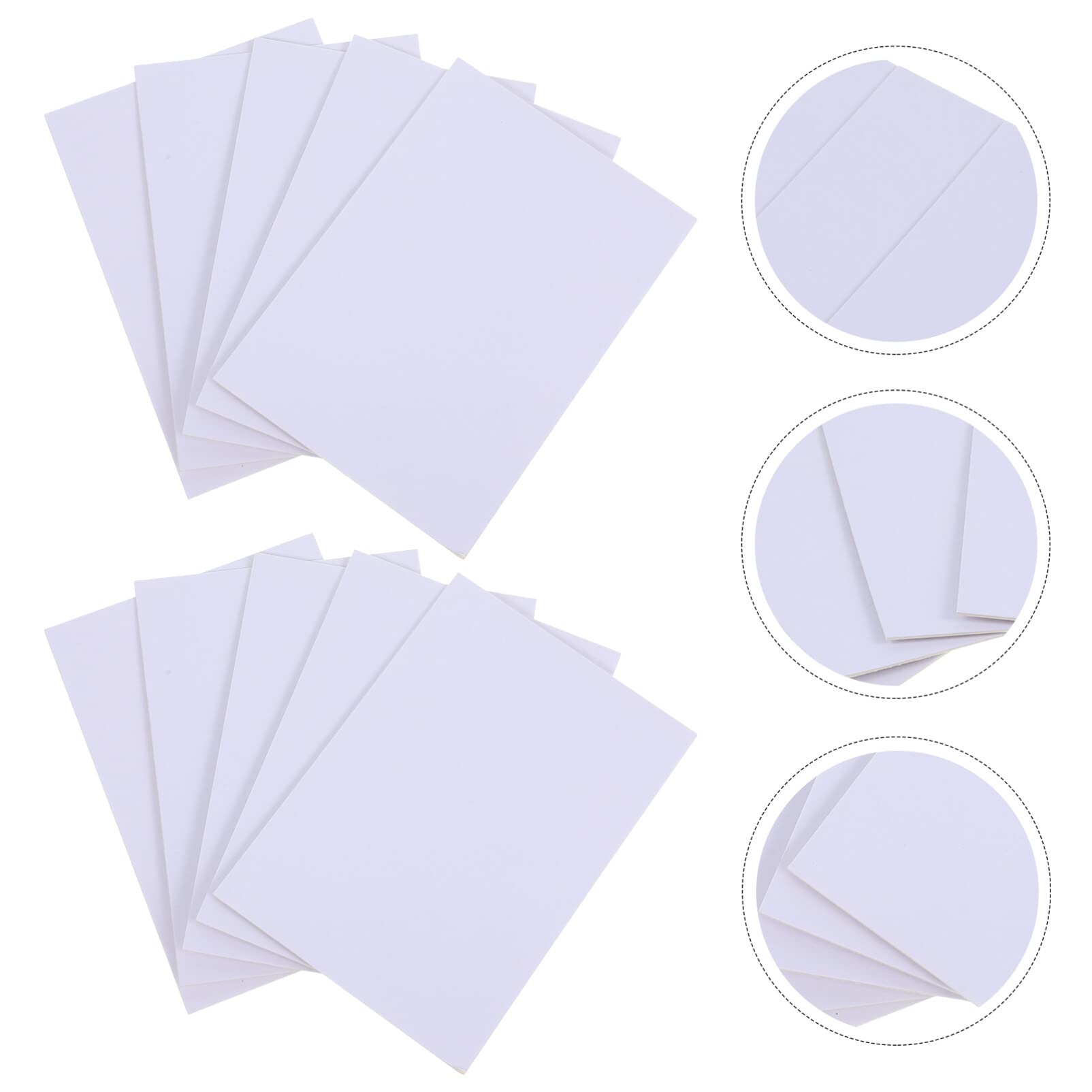 EXCEART 20Pcs Photo Frame Paper pre-Cut Frame mat Photo Frame Matte core Bevel Cut Mattes Backing Board matboard Uncut Photo mats Photo Board mat Photo pad White Suite Nonporous