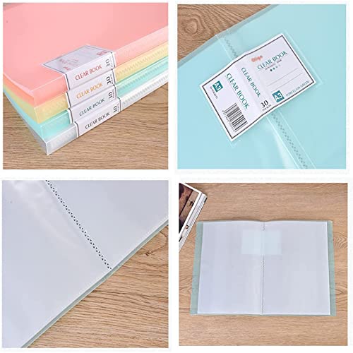 WXKN Diamond Painting Storage Book,A3 30 Pags Artwork Report Sheet Letter Storage Book,Clear Folder Storage Bag for Art Portfolio Painting Storage(16.5x12.1 inch) (pink)