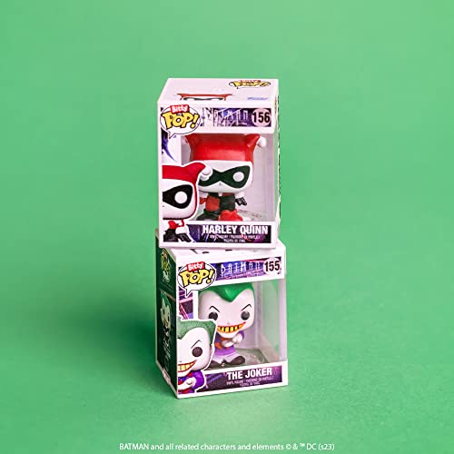 Funko Bitty POP! DC - Batgirl, 4-Pack - Batman, Batgirl, The Riddler and A Surprise Mystery Mini Figure - 0.9 Inch (2.2 Cm) - DC Comics Collectable - Stackable Display Shelf Included - Gift Idea