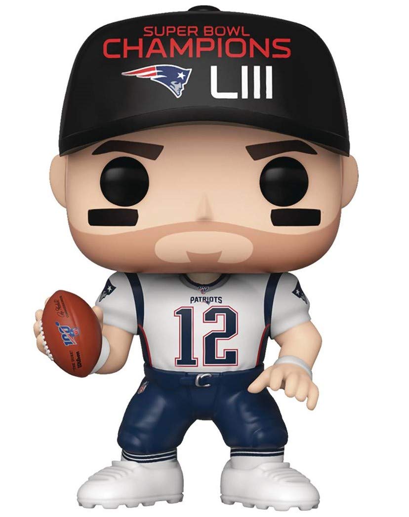 POP Football: Patriots - Tom Brady (SB Champions LIII) Funko Vinyl Figure (Bundled with Compatible Box Protector Case)