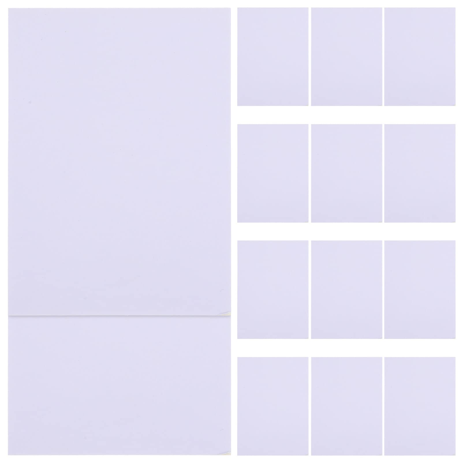 EXCEART 20Pcs Photo Frame Paper pre-Cut Frame mat Photo Frame Matte core Bevel Cut Mattes Backing Board matboard Uncut Photo mats Photo Board mat Photo pad White Suite Nonporous
