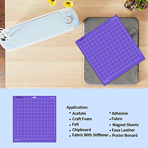 TransWonder Cutting Mats for Cricut, 7 Pack Cutting Mat 12x12(LightGrip, StandardGrip, StrongGrip, FabricGrip) Variety Adhesive Sticky Cutting Mats for Cricut Accessories