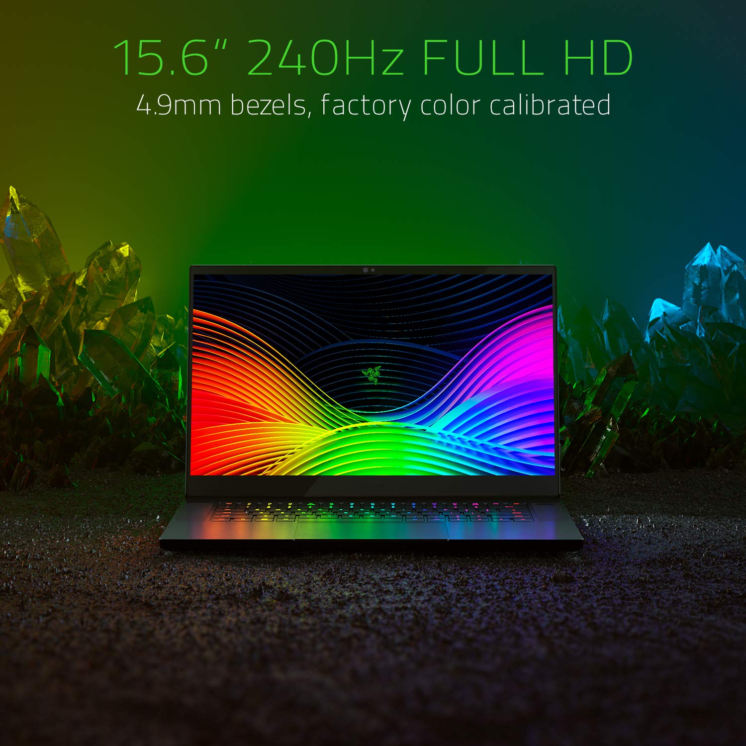 Razer Blade 15 Gaming Laptop 2019: Intel Core i7-9750H 6 Core, NVIDIA GeForce RTX 2080 Max-Q, 15.6" FHD 1080p 240Hz, 16GB RAM, 512GB SSD, CNC Aluminum, Chroma RGB Lighting, Thunderbolt 3