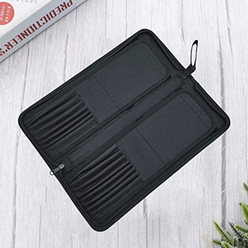 NUOBESTY Pencils Roll Canvas Brush Wrap Rollable Pouch Pen Art Paint Brush Holder Storage for Students Artist