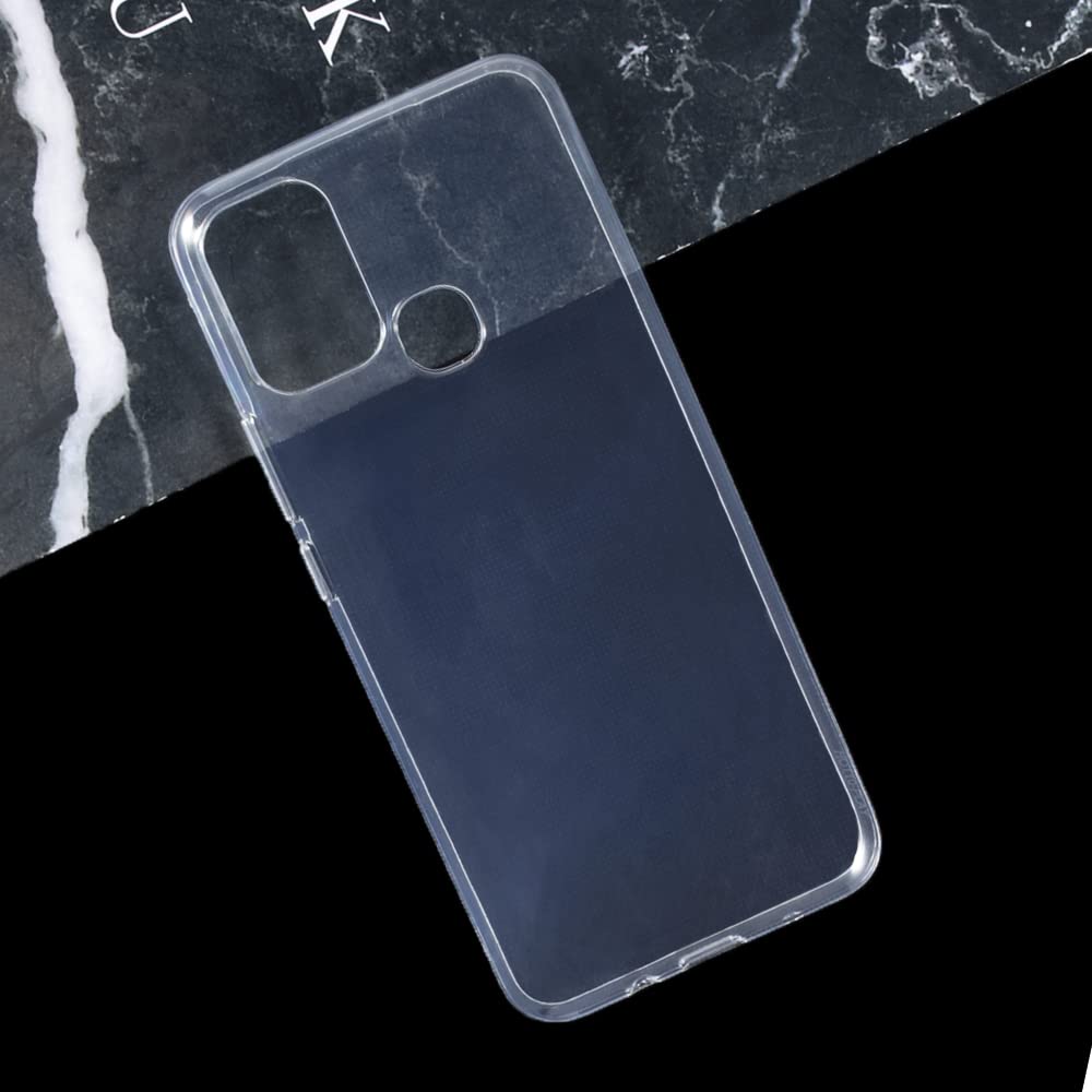 for Infinix Hot 10 Play Case, Soft TPU Back Cover Shockproof Silicone Bumper Anti-Fingerprints Full-Body Protective Case Cover for Infinix Smart 5 India (6.82") (Transparent)