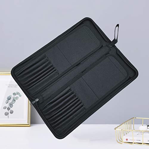 NUOBESTY Pencils Roll Canvas Brush Wrap Rollable Pouch Pen Art Paint Brush Holder Storage for Students Artist