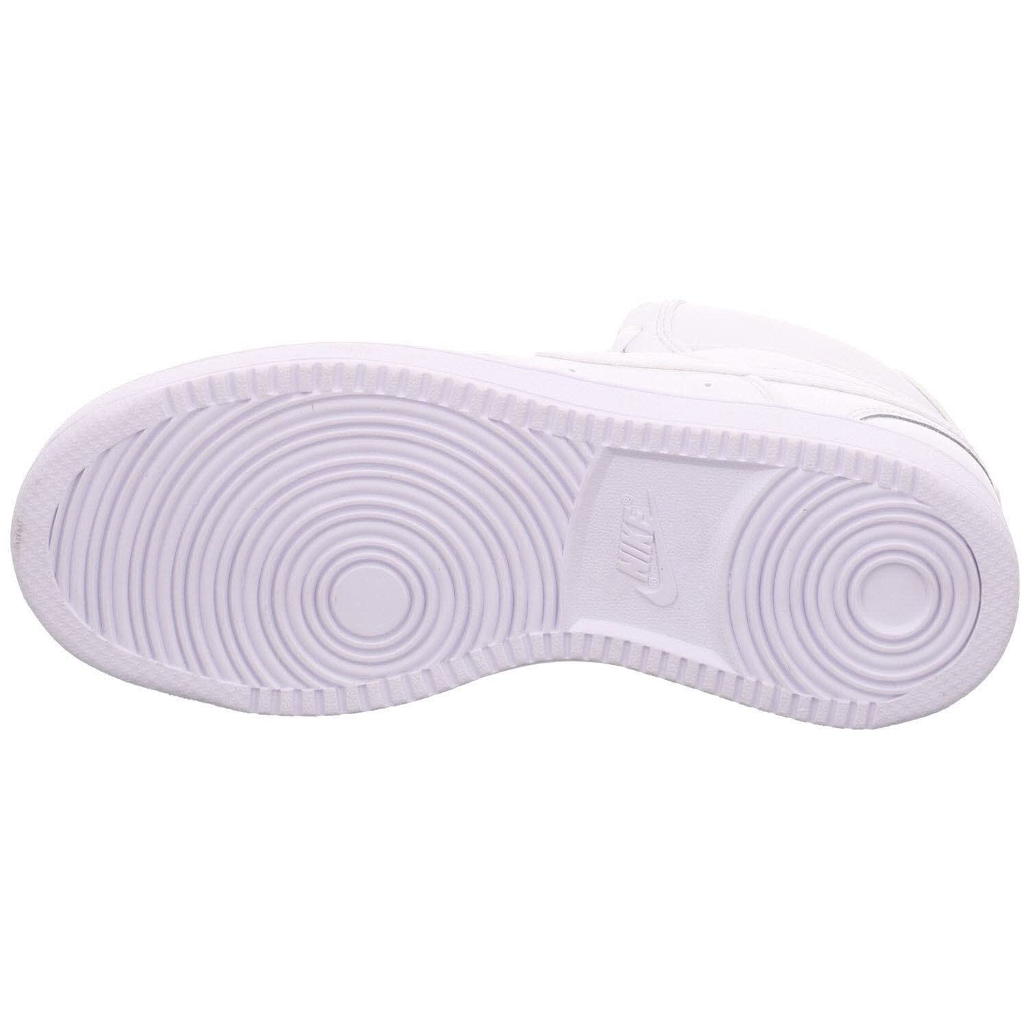Nike Women's Court Vision Mid Sneaker, White/White-White, 9 Regular US