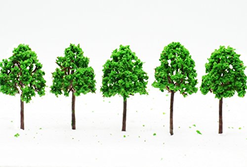 23Pcs Model Trees Scenery Model Plastic Artificial Layout Rainforest Diorama, Building Model Trees, Fake Trees for Projects Model Train Railways Architecture Landscape