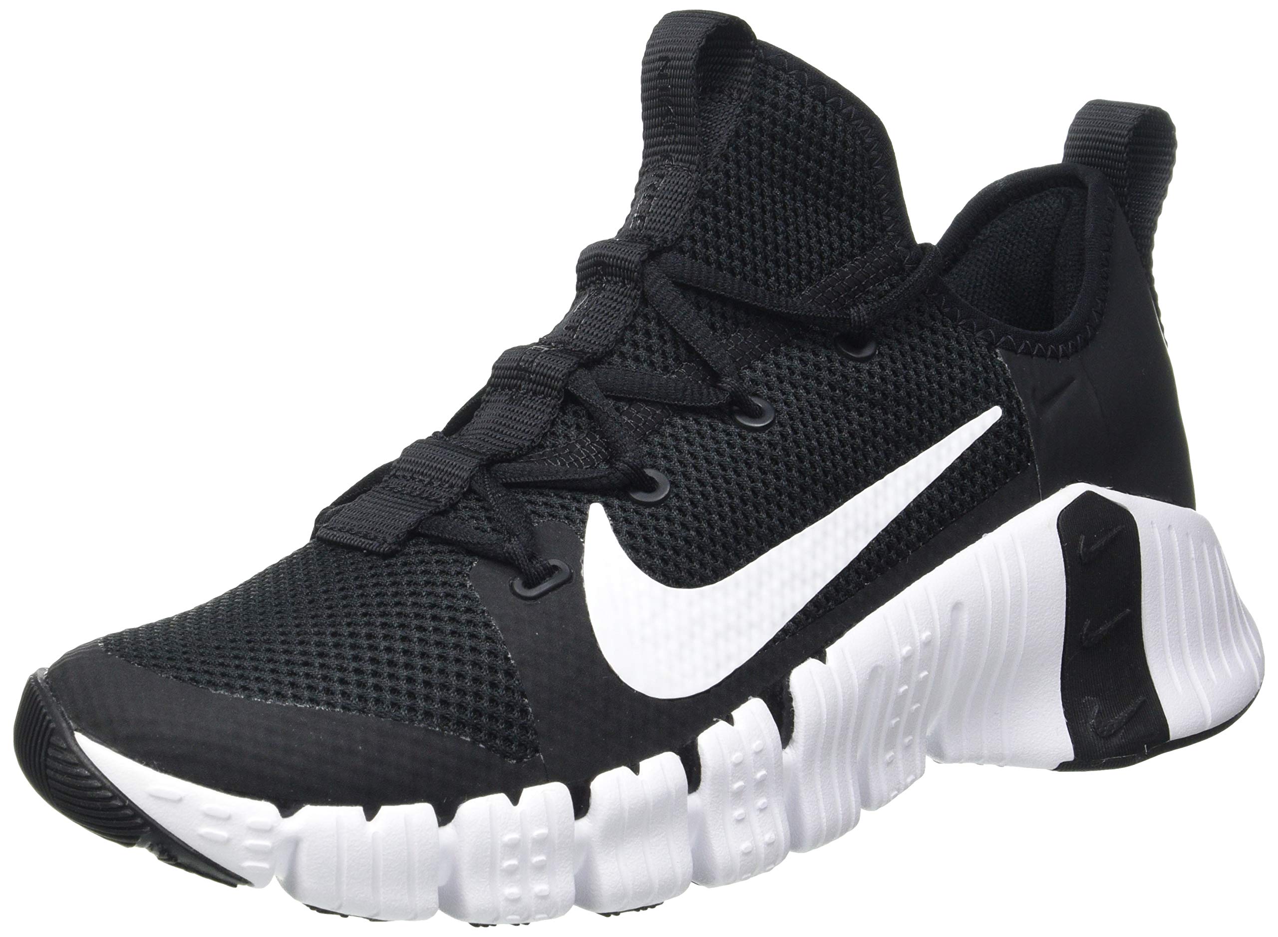 Nike Women's Free Metcon 3 Running Shoes, Black/White-Volt, 9.5