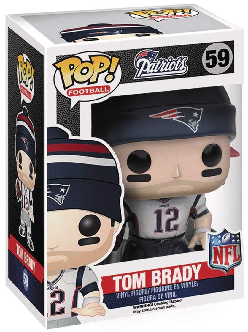 POP Football: Patriots - Wave 3 Tom Brady Funko Vinyl Figure (Bundled with Compatible Box Protector Case)