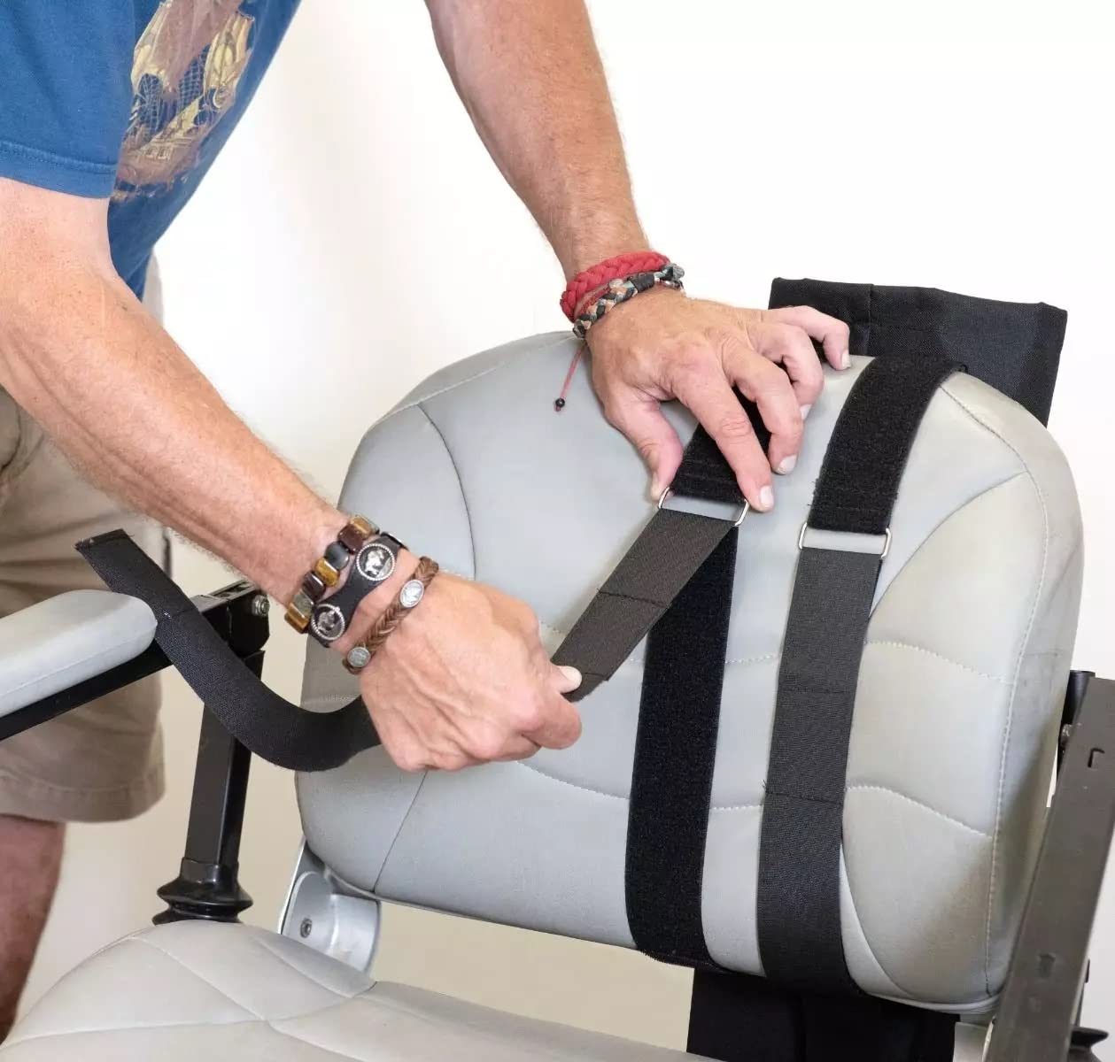 Oxygen Cylinder Tank Backpack Holder for Mobility Scooters - E Size Tank - F/Devices Without Push Handles