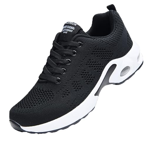 TACOLORY Trail Running Shoes for Women Fashion Gym Workout Sneakers Athletic Tennis Walking Shoes Fashion Sneaker Black Size 10