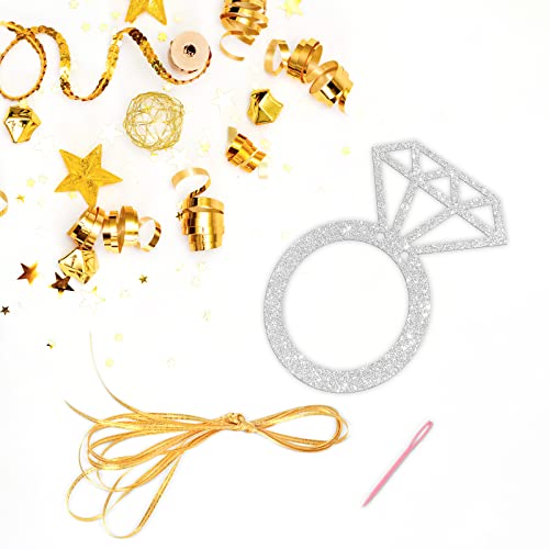 Dalaber Rose Gold Glitter He Put a Ring on It Banner - Engagement/Wedding/Bridal Shower/Bachelorette Party Decorations
