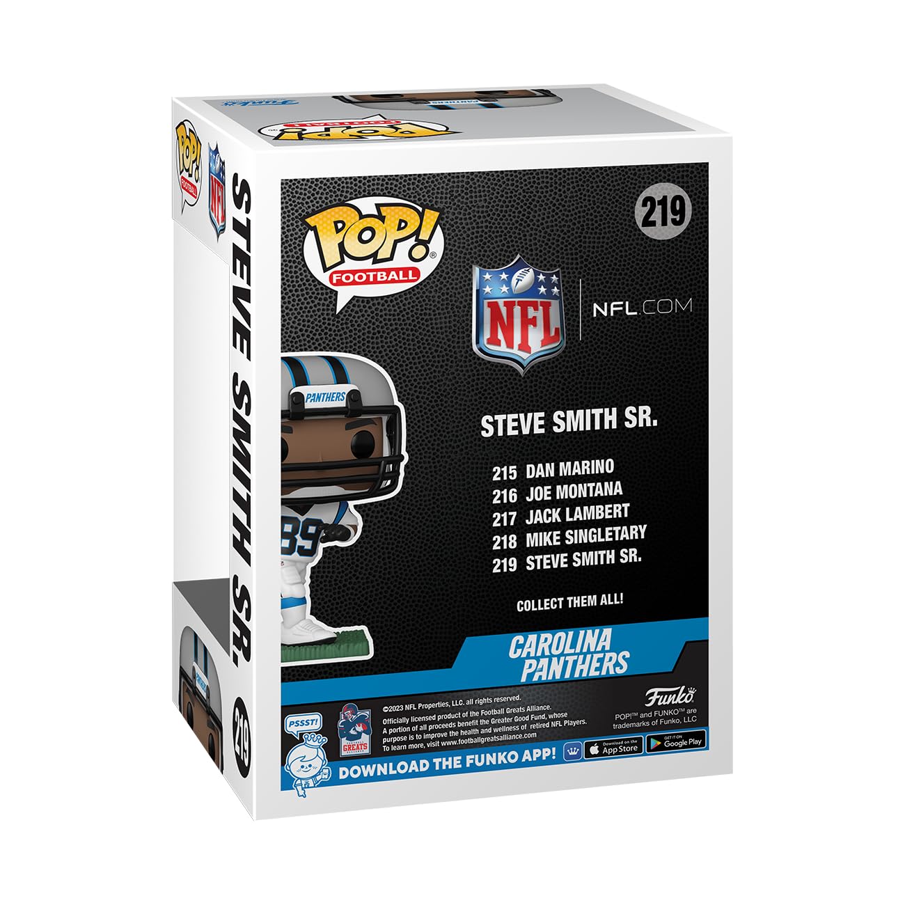 Funko POP! NFL: Legends - Steve Smith Sr .- (Panthers) - Collectable Vinyl Figure - Gift Idea - Official Merchandise - for Kids & Adults - Sports Fans - Model Figure for Collectors and Display