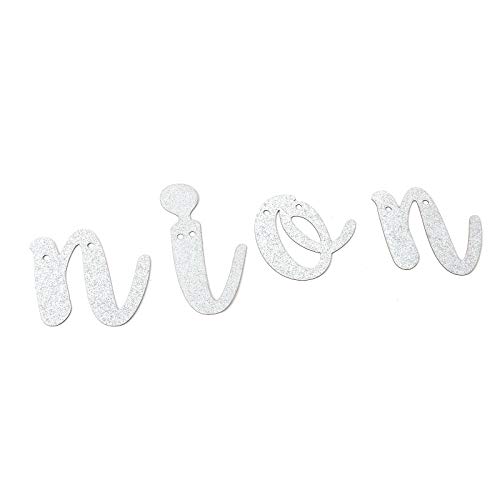 AonBon Silver First Communion Banner, Baptism/Christening/Confirmation/Baby Shower/Birthday/Communion Party Decoration