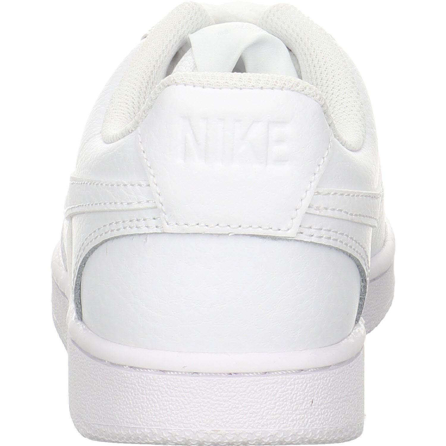 Nike Women's Court Vision Low Sneaker, White/White-White, 7.5 Regular US