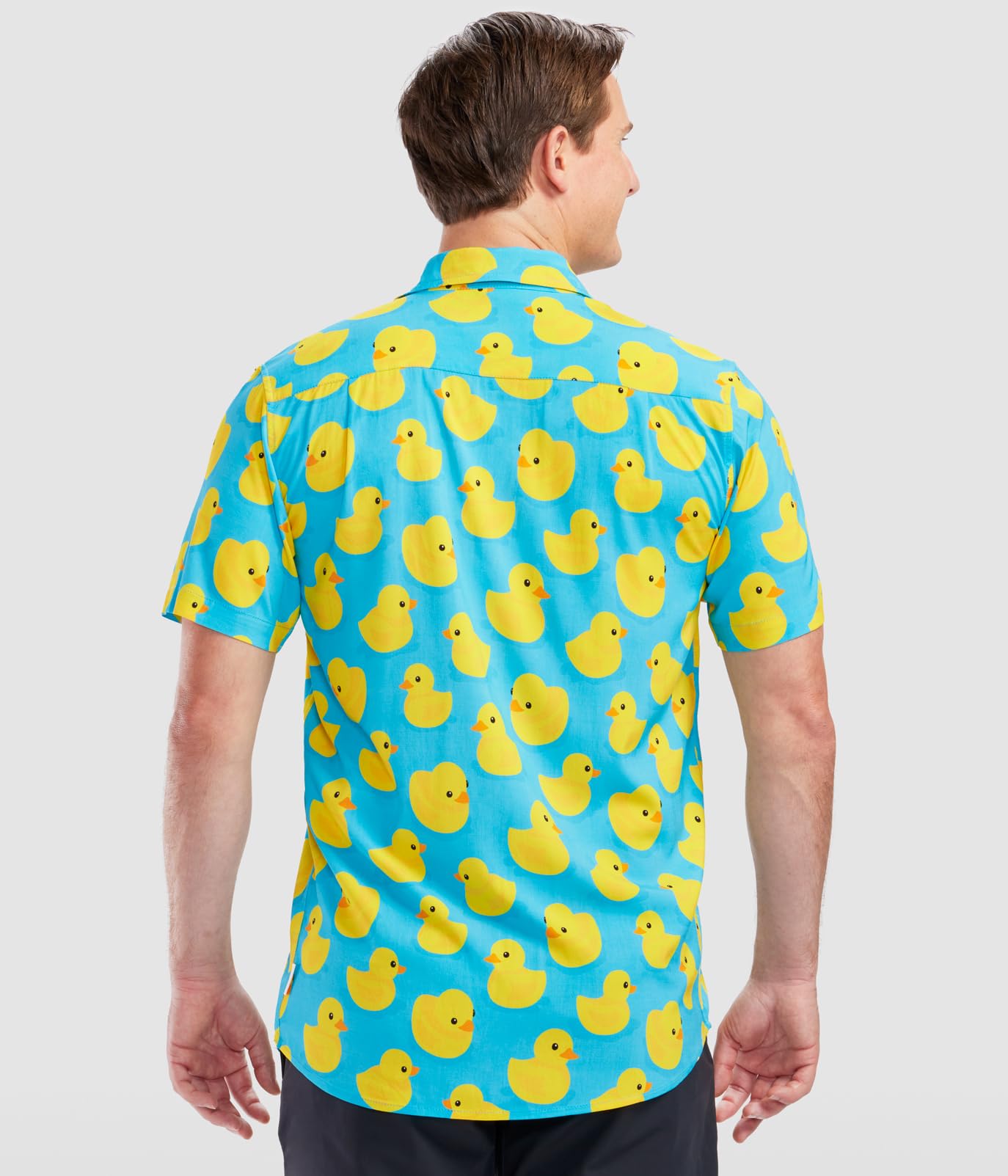 Tipsy Elves Men's Vacation Rubber Ducky Hawaiian Shirt Size Medium