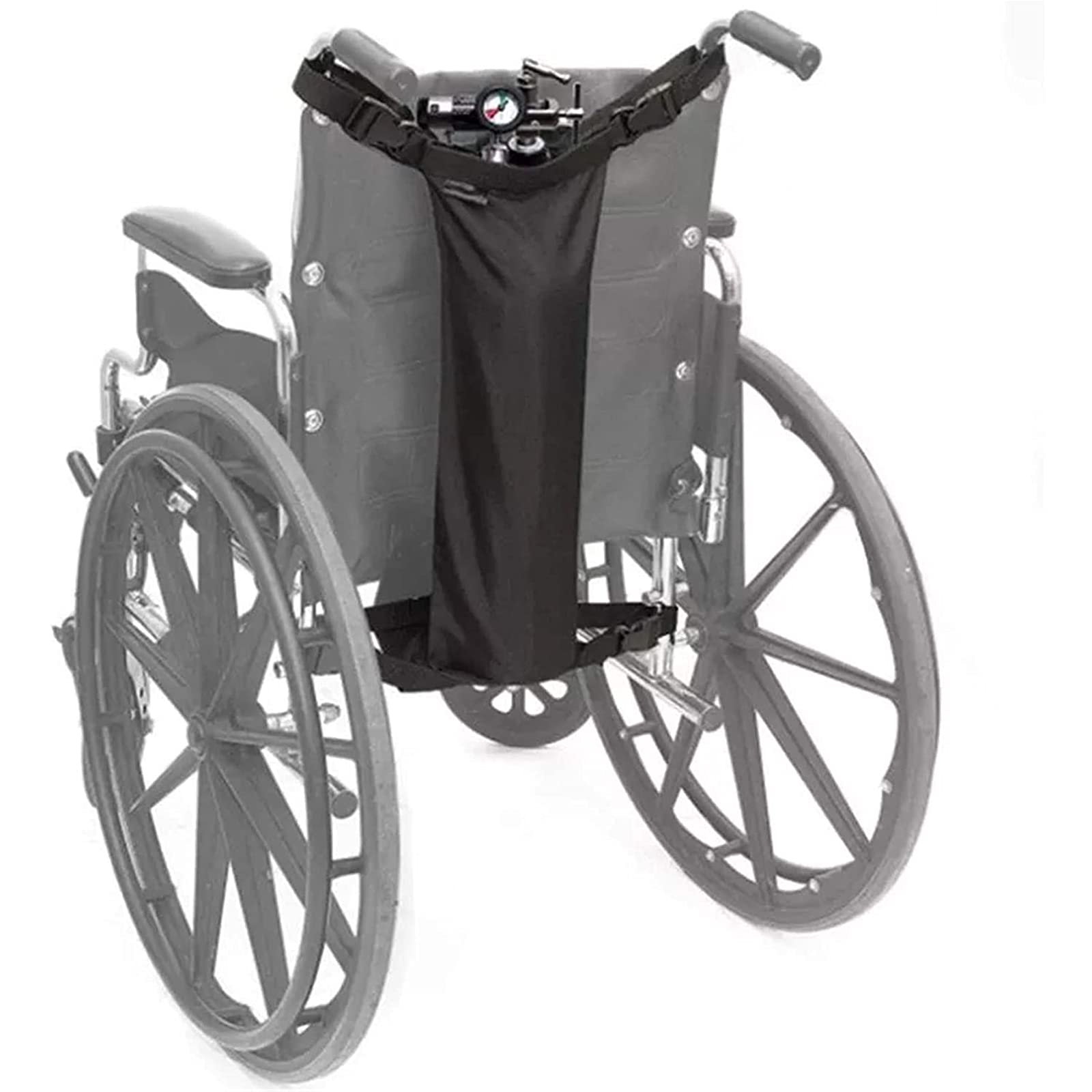 HDGRNCC Oxygen Backpack Holder Wheelchair Oxygen Bottle Bag for Wheelchairs Oxford Fabric Wheelchairs Carrying Bag for Oxygen Tank