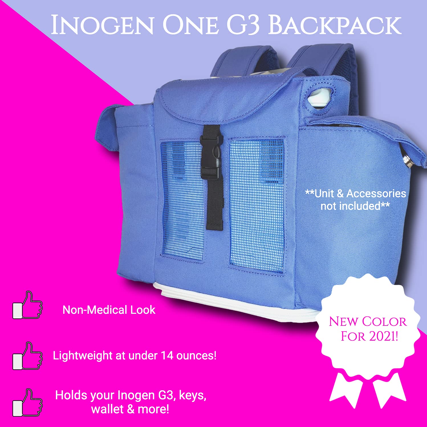 o2totes Backpack Compatible with Inogen One G3/Backpack With Storage