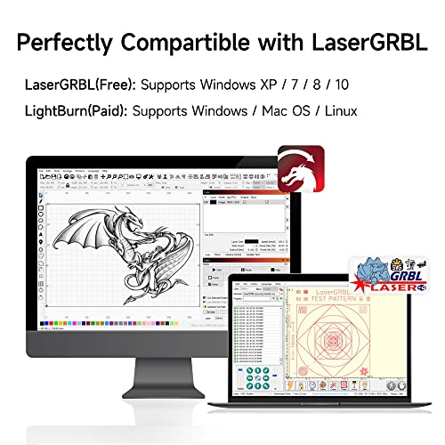 ORTUR Laser Master 2 S2 SF Laser Engraver, 5.5W Output Power DIY Laser Cutter and Engraver, Laser Engraving Machine Support Lightburn, Laser Engraver for Wood and Metal, Acrylic