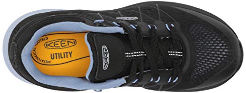 KEEN Utility Women's Vista Energy Low Height Sneakers Composite Toe Industrial Work Shoes, Hydrangea/Black, 11 Wide