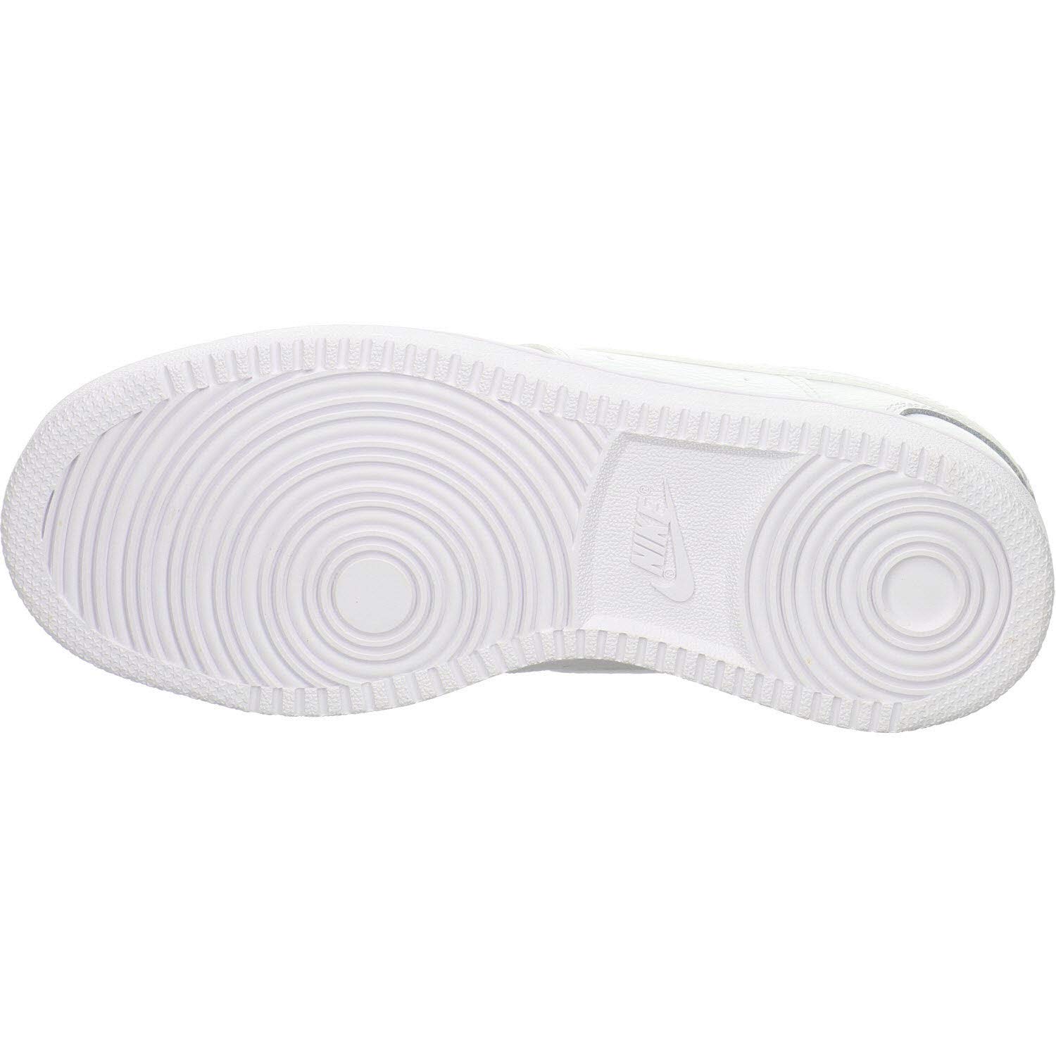 Nike Women's Court Vision Low Sneaker, White/White-White, 7.5 Regular US